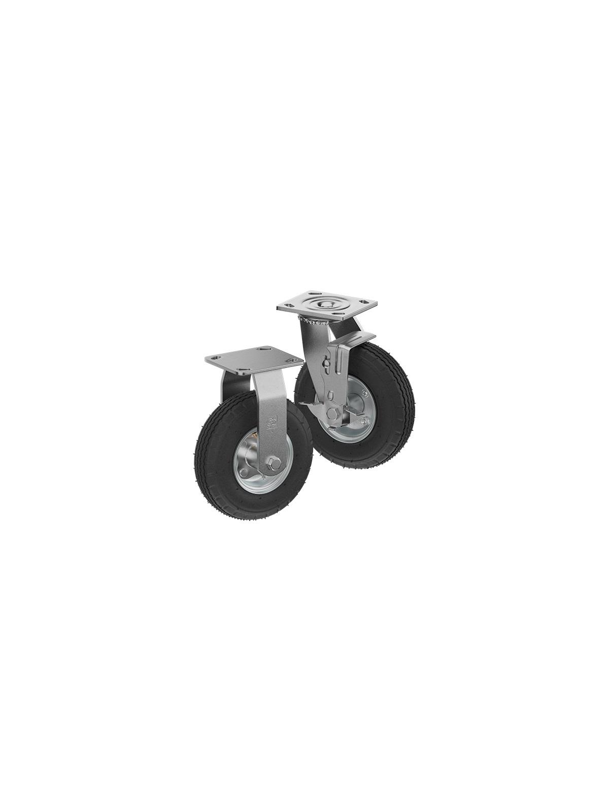 Casterdepot Top Plate Casters - Air-Filled & Cushioned Load ...